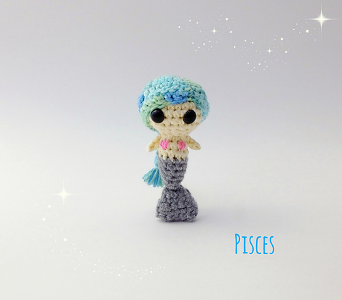 Ravelry: Amigurumi Pisces Zodiac Doll pattern by LittleBittyKnitter Designs