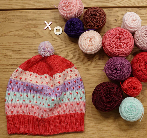 Ravelry: Tiny Hearts Hat pattern by Little Squirrel Yarn