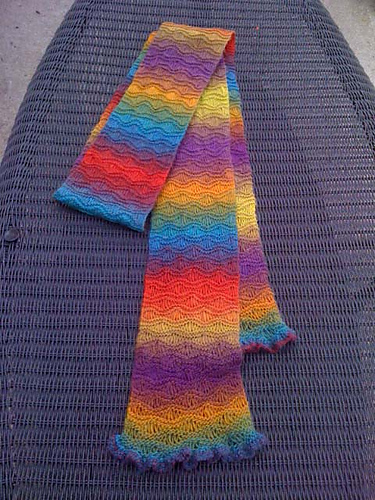 Ravelry: Easy Drop Stitch Scarf pattern by Lila Agnew