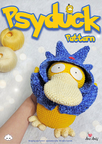 Ravelry: Pokemon Psyduck Golduck Outfit pattern by Ame Amis