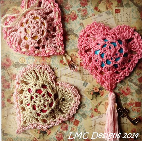 Ravelry: Valentine Victorian Heart: Pink Collection pattern by LMC DESIGNS