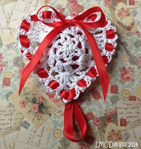 Ravelry: Valentine Victorian Heart: Reds Collection pattern by LMC DESIGNS