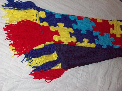 Ravelry: Autism Awareness Scarf pattern by Tanya LaVallee