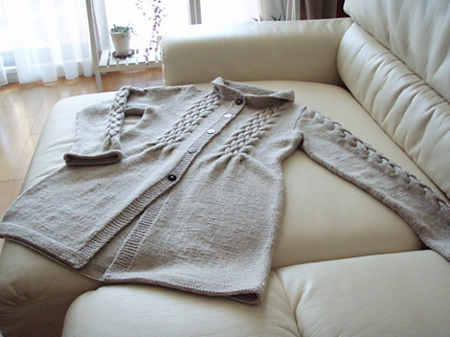 Ravelry: Handknitlife's Smocked Cable Coat