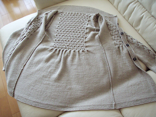 Ravelry: Handknitlife's Smocked Cable Coat