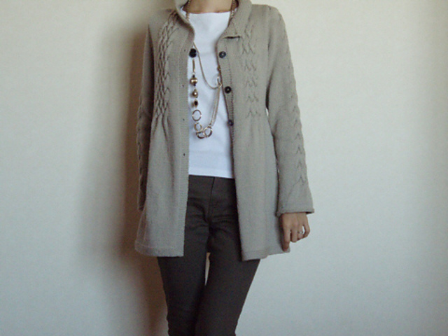 Ravelry: Handknitlife's Smocked Cable Coat