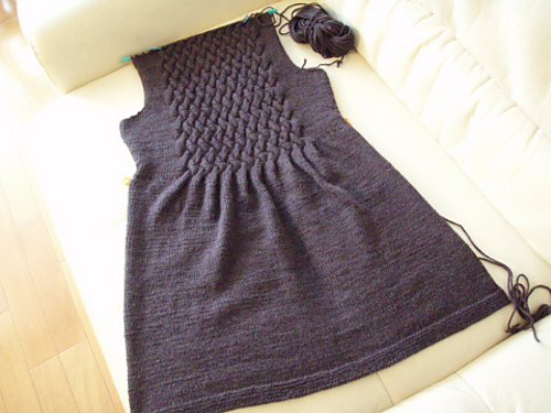 Ravelry: Handknitlife's Smocked Cable Coat 2