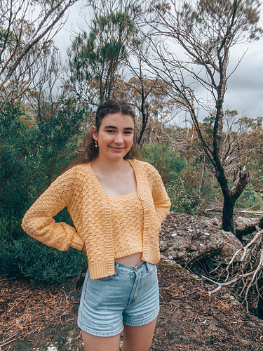 Ravelry: Conch Cardigan/Top Set pattern by Zara Lily Purl Design
