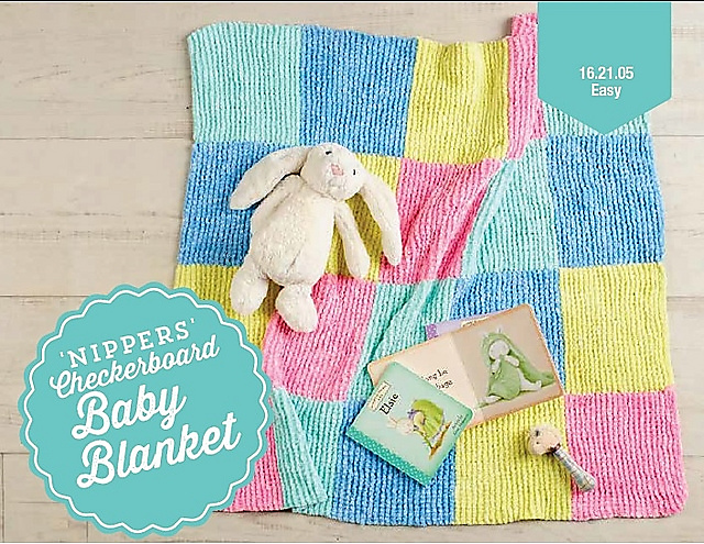 Ravelry: Checkerboard Baby Blanket pattern by Spotlight Australia