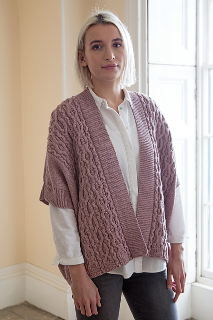 Ravelry: Aran Poncho Jacket pattern by Martin Storey