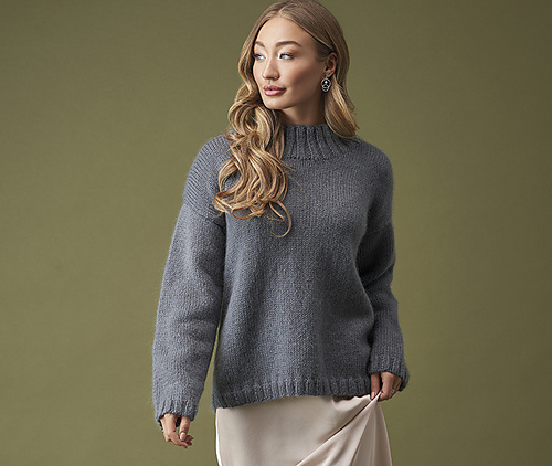 Ravelry: High Neck Sweater pattern by Quail Studio