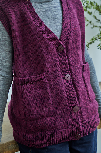 Ravelry: Button Down Pocket Vest 10332 pattern by Hayfield