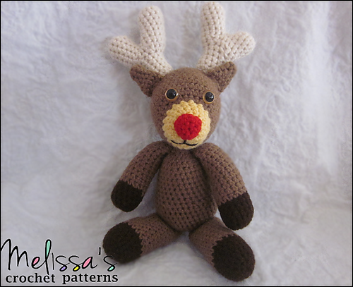 Ravelry: Ricky the Reindeer pattern by Melissa's Crochet Patterns