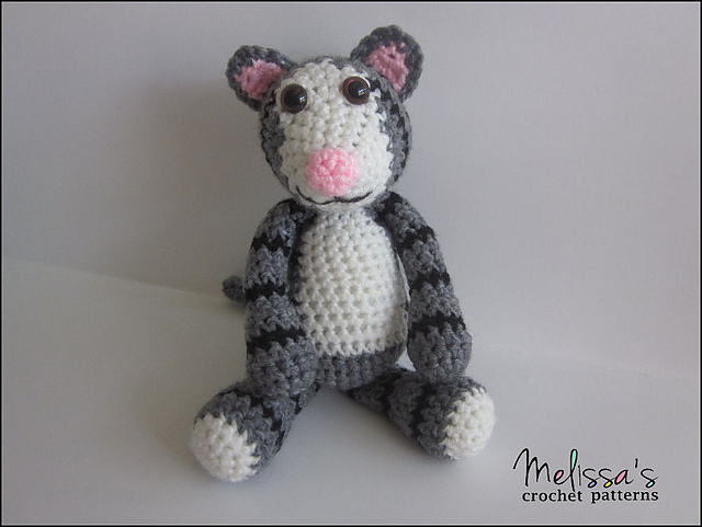 Ravelry: Mister the Tabby Cat pattern by Melissa's Crochet Patterns