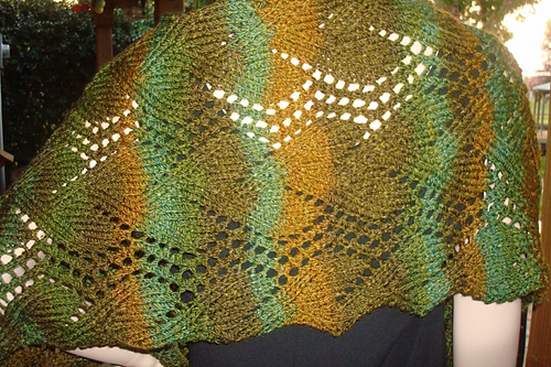 Ravelry: Irish Eyes Lace Wrap pattern by Lisa Gentry