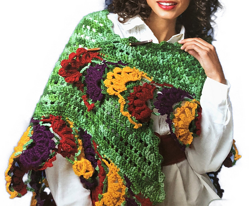 Ravelry: Fall Flowers Shawl pattern by Lisa Gentry