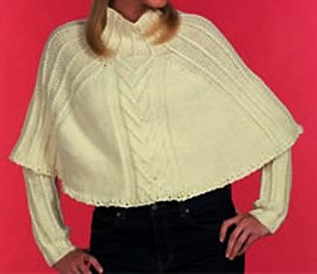 Ravelry: Wintertime Poncho & Arm Warmers pattern by Lisa Gentry