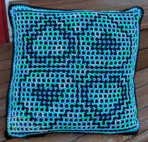 Ravelry: Hearts Pillow LFC pattern by Lissa Conley Designs, LLC