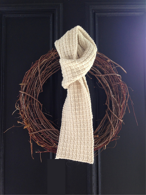 Ravelry: Windowpane Scarf pattern by Cheryl Toy