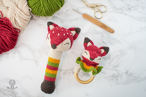 Ravelry: Sleepy Fox rattle toy pattern by Ana Carolina Figueiredo