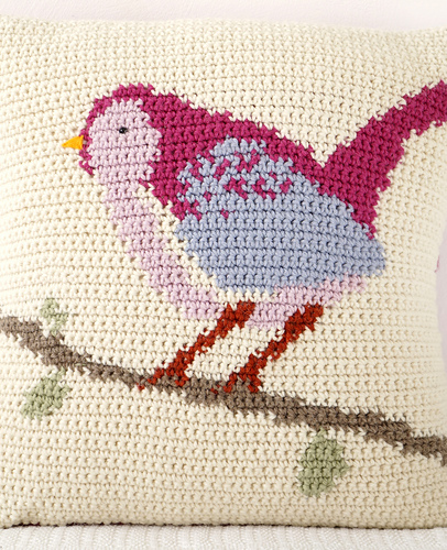 Ravelry: Bird Cushion pattern by Little Doolally