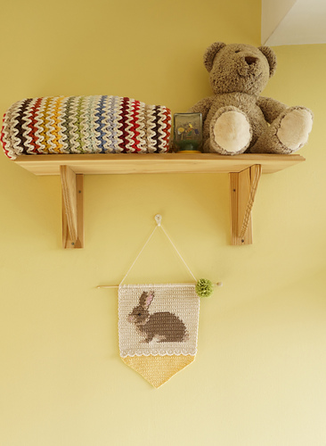 Ravelry: Bunny Rabbit Wall Hanging pattern by Little Doolally