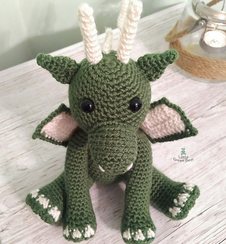 Ravelry: Denzel the Dragon pattern by Little Green Bear