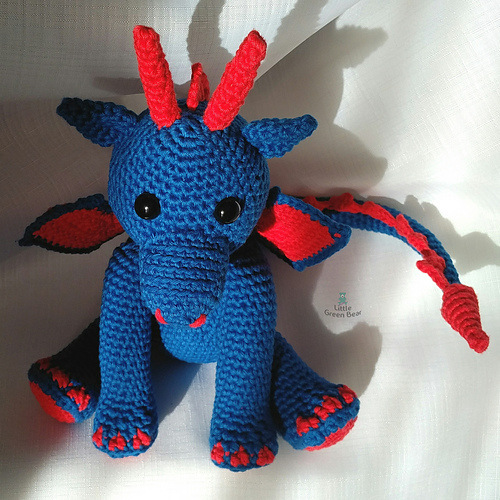 Ravelry: Denzel the Dragon pattern by Little Green Bear