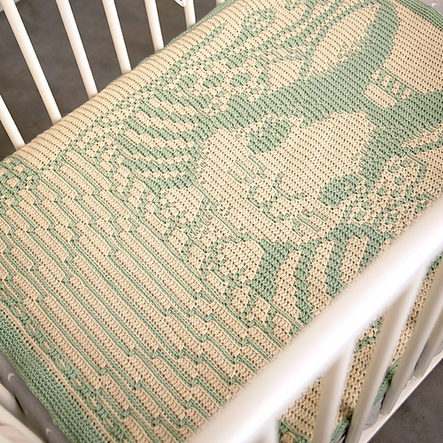 Ravelry: Bunny Surprise Overlay Mosaic Baby/Toddler Blanket pattern by ...