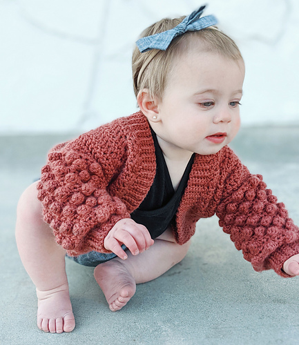 Ravelry: Baby Poet Cardigan pattern by Little Golden Nook
