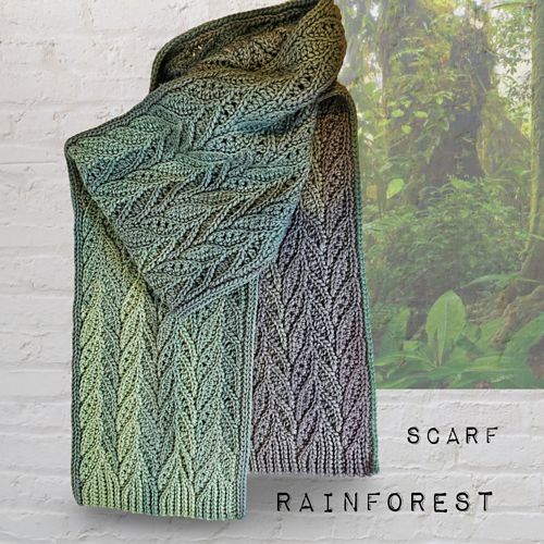 Ravelry: Rainforest Scarf pattern by Liudmyla Hefny
