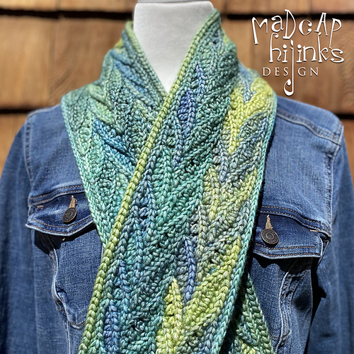 Ravelry: Rainforest Scarf pattern by Liudmyla Hefny