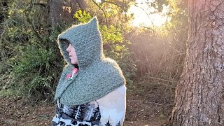 Ravelry: Mossy Hooded Capelet pattern by Liz Shafer