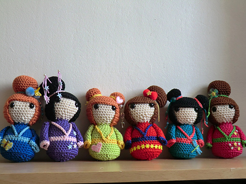 Ravelry: geisha girls pattern by Liz Ward