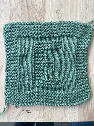 Ravelry: Letter Square - Letter E pattern by marianna mel