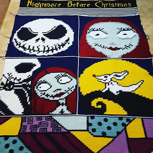 Nightmare Before Christmas Graphgan : r/crochet