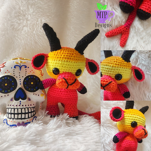 Ravelry: Baltor the Littlest Baphomet pattern by Lizzie Livett-Buchanan