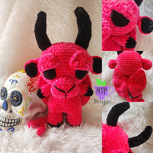 Ravelry: Baltor the Littlest Baphomet pattern by Lizzie Livett-Buchanan