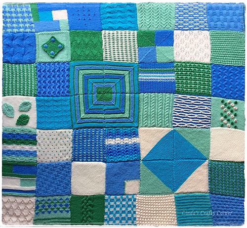 Ravelry: Lndyf's Knitted Blocks Throw