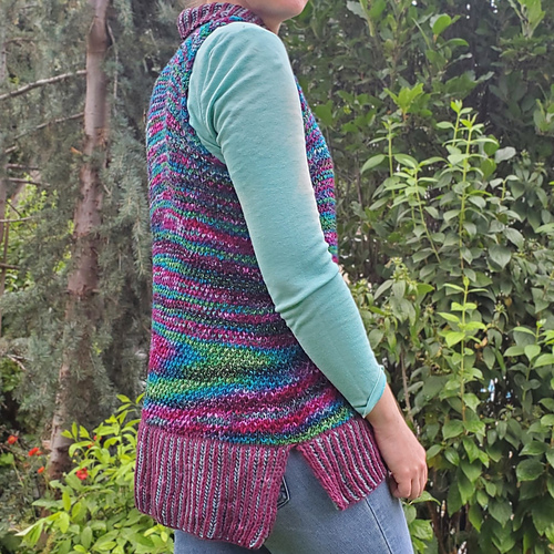 Ravelry: Brioche of the Tetons Vest pattern by Allyson S