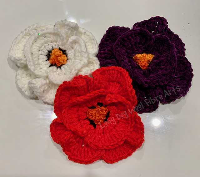 Ravelry: Letterbox Anzac Poppy pattern by Bridget A