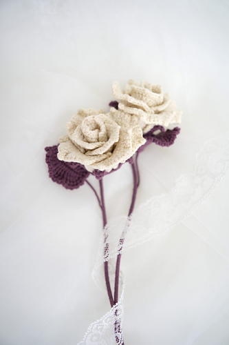 Ravelry: Crochet Cappuccino Rose Flower pattern by Loopara Crochet