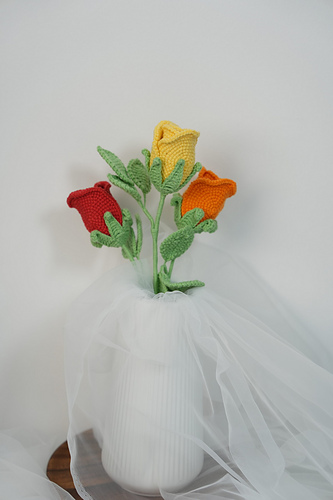 Ravelry: Crochet Easy Rose Flower pattern by Loopara Crochet