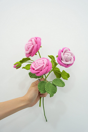 Ravelry: Crochet China Rose Flower pattern by Loopara Crochet