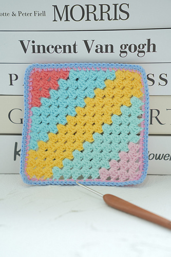 Ravelry: Crochet Corner To Corner Granny Square pattern by Loopara Crochet
