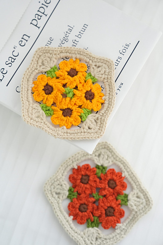 Ravelry: Crochet Fall Granny Square pattern by Loopara Crochet