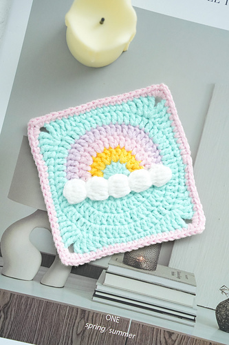 Ravelry: Crochet Rainbow Granny Square (Style II) pattern by Loopara ...
