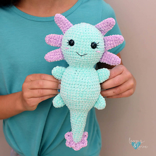 Ravelry: Plush Axolotl pattern by Loops and Love Crochet
