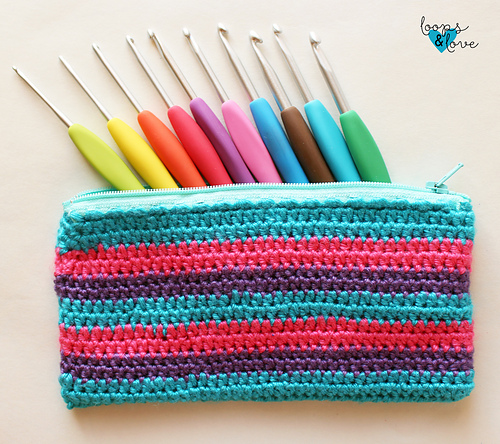 Ravelry: Zipper Pouch pattern by Loops and Love Crochet