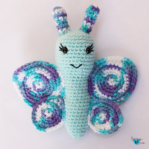 Ravelry: Butterfly Amigurumi pattern by Loops and Love Crochet